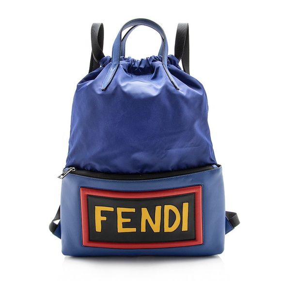 Fendi | Bags | Fendi Nylon Logo Backpack | Poshmark